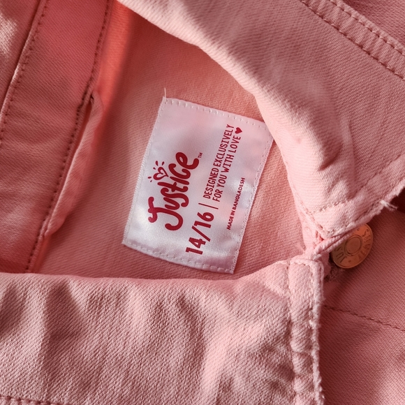 Justice | Jackets & Coats | Justice Girls Pink Jean Jacket | Poshmark